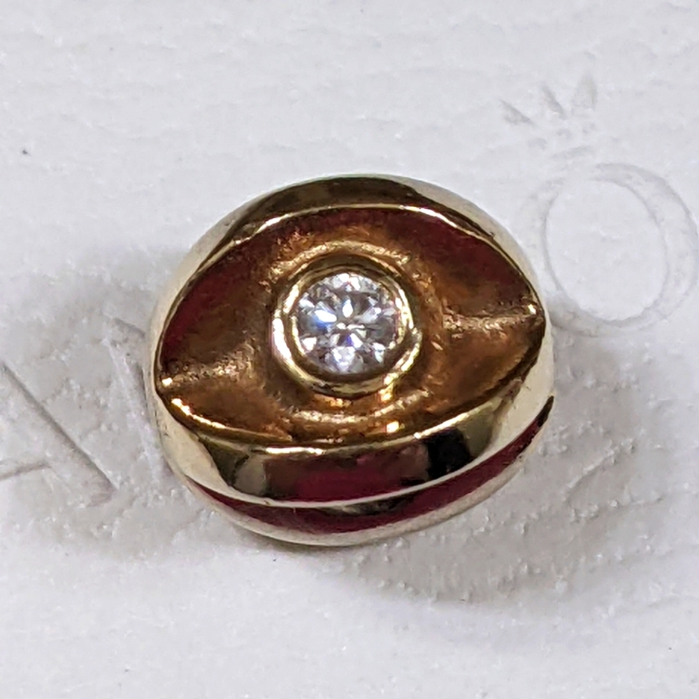 Rare Pandora 14k Eye Charm - Gem